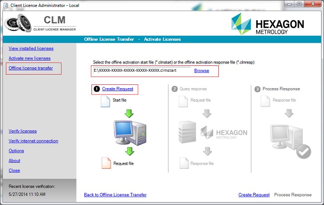 How to activate an LMS License on a PC with no internet access?