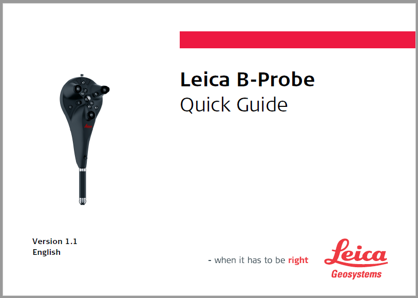 Leica B-Probe Quick Guide (v1.1.0en)