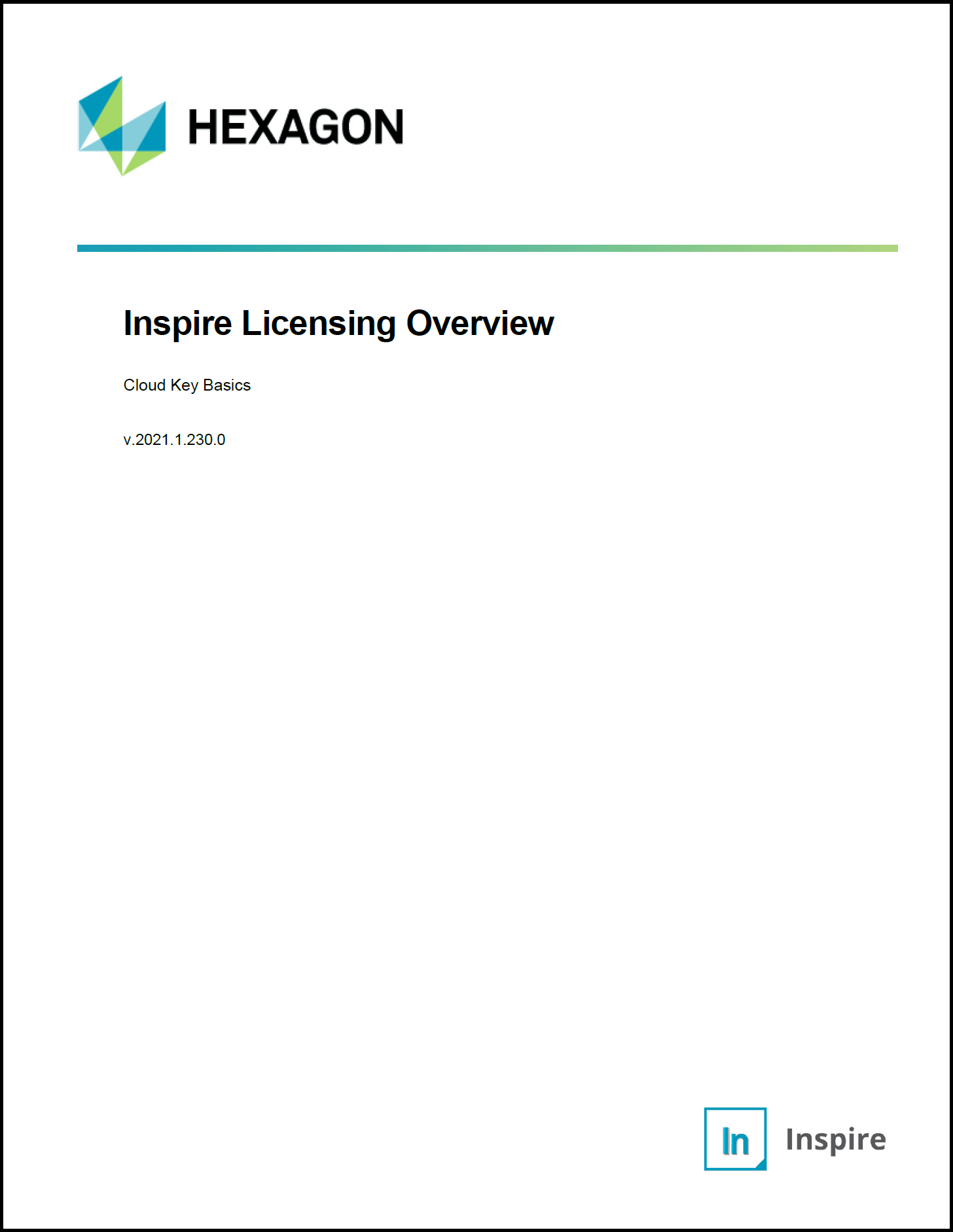 Activating an Inspire Cloud Key