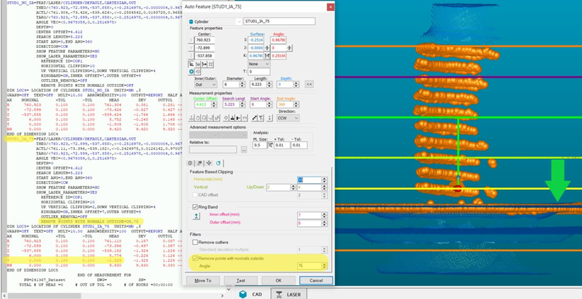 What’s New in PC-DMIS 2024.1? Angle Filter extracts laser studs
