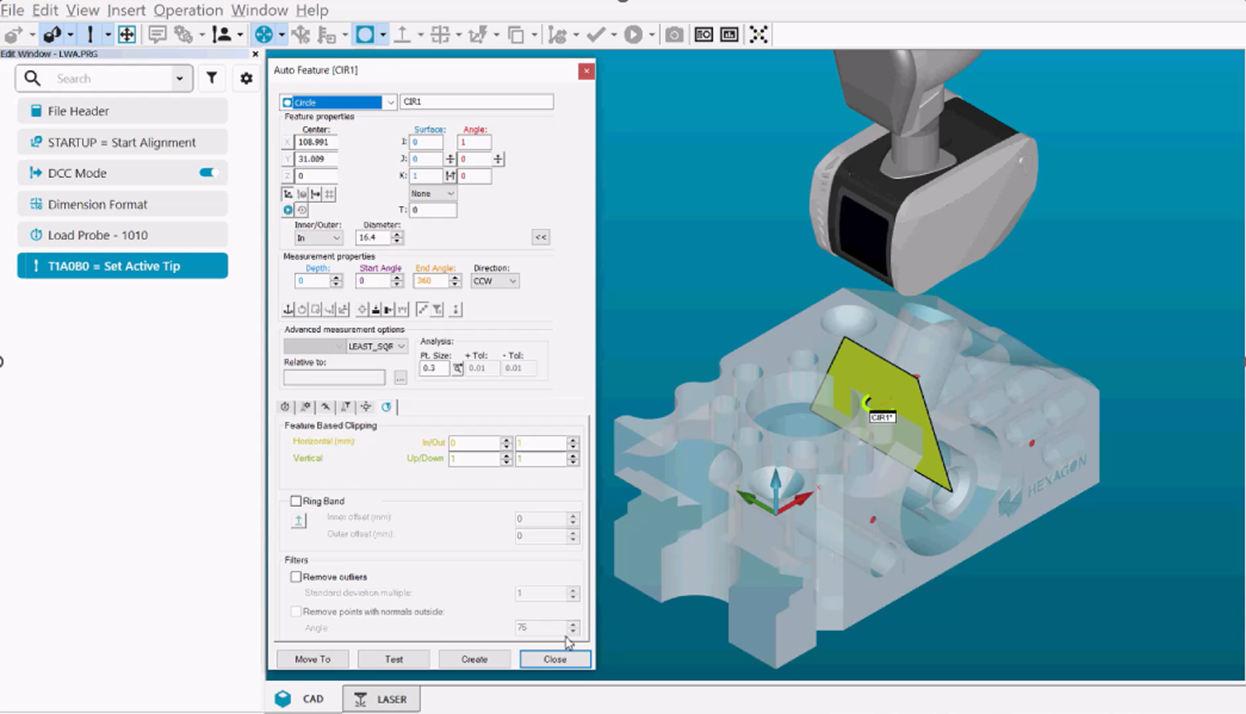 What’s New in PC-DMIS 2024.1? HP-L Laser working area